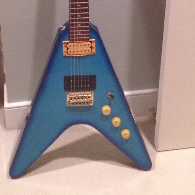 Arbor Flying V 1983 Blueburst | Reverb