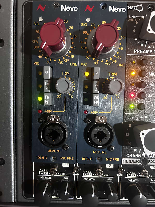AMS Neve 1073LB 500 Series Mic Preamp Module 2010s - Blue | Reverb