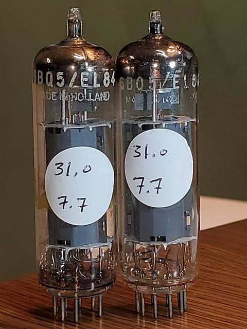 6BQ5/EL84 Amperex Holland matched pair Maximatcher2/TV-7 | Reverb