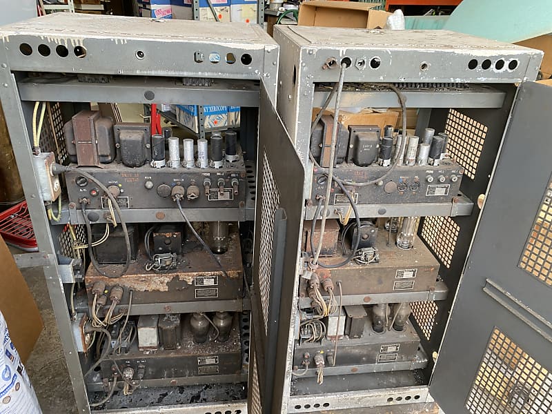 Pair of 3 Chassis 805 Tube Amplifiers Made under Western | Reverb