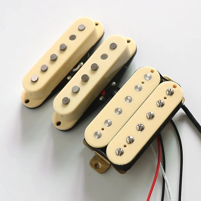 Staggered Pole Guitar HSS Strat Style Alnico Single Coil | Reverb UK