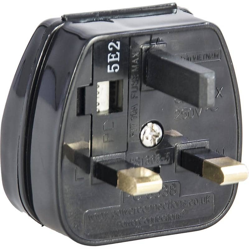 LTC Audio SC2P-UK-BK 2-Pin IEC Plug to 2-Pin UK Plug | Reverb