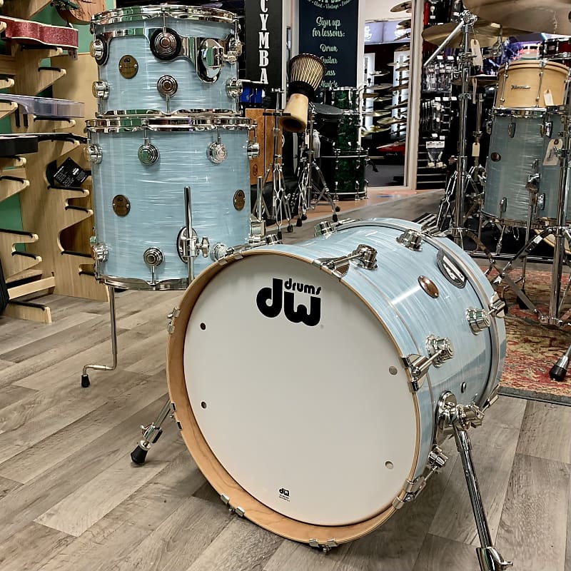 DW Jazz Series Cherry / Gum 3-Piece Bop Pale Blue Oyster - | Reverb
