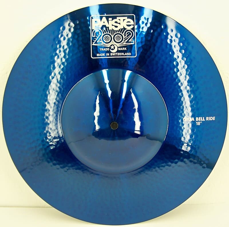 Paiste 2002 18" Giga Bell Ride Cymbal/Blue-White | Reverb