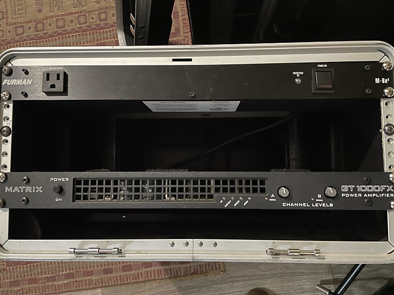 Matrix GT1000FX & Furman Power Conditioner & 4U Gator case on | Reverb