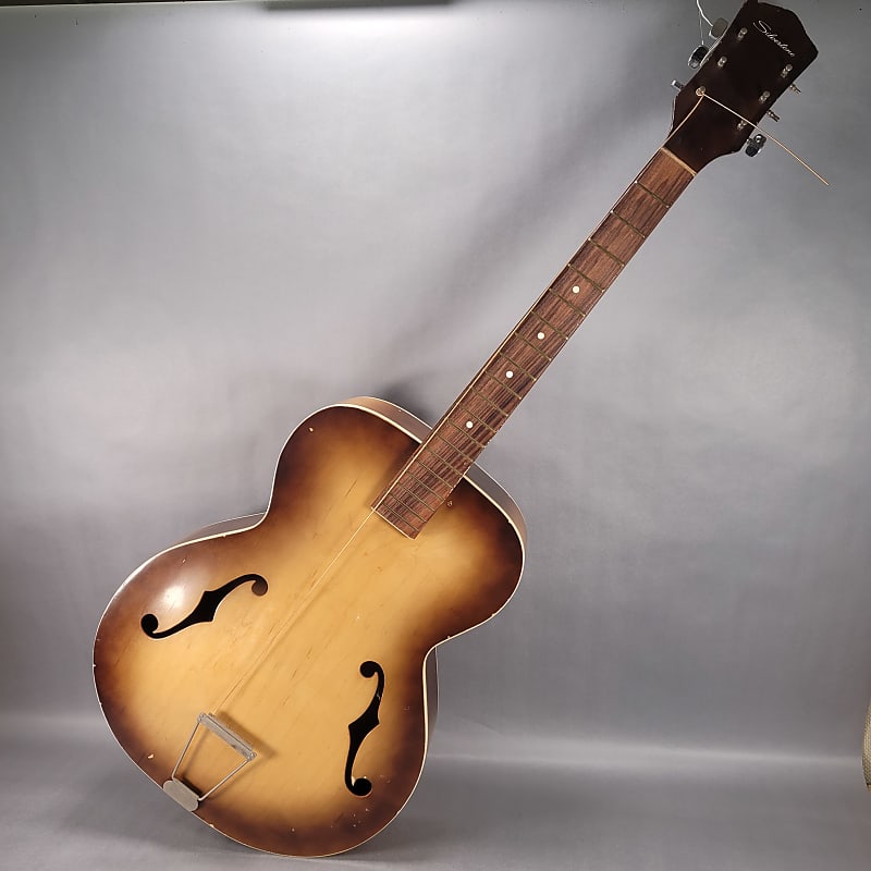 Silvertone Archtop Acoustic Guitar 1960s - Sunburst | Reverb