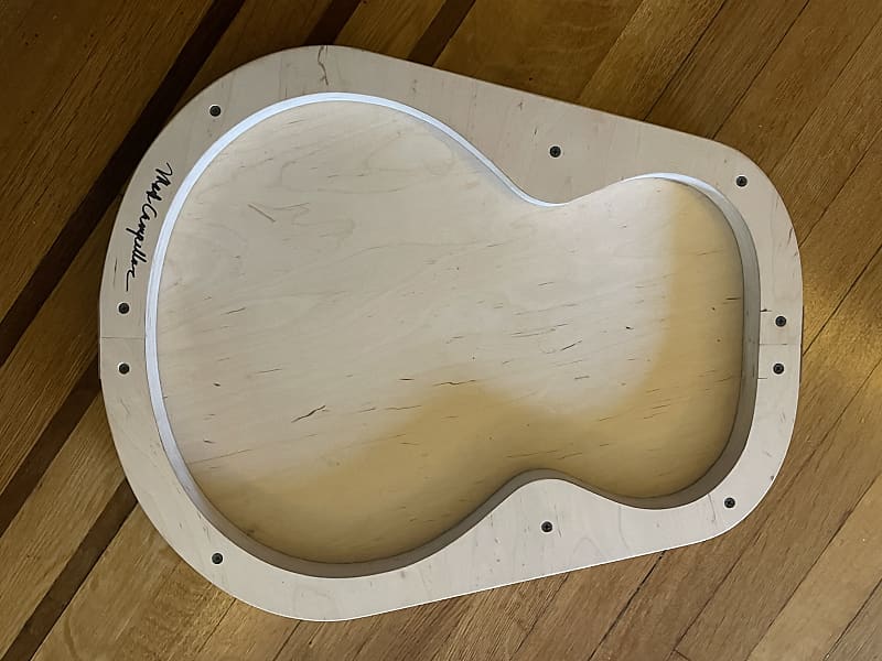 SIGNED Mark campellone hand-made guitar body form mold for | Reverb