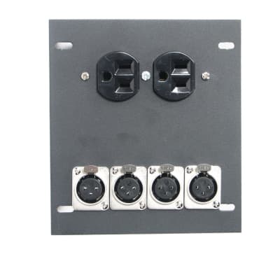 Stage Recessed Floor Box 4 XLR Mic Connectors & AC Outlet W/ | Reverb