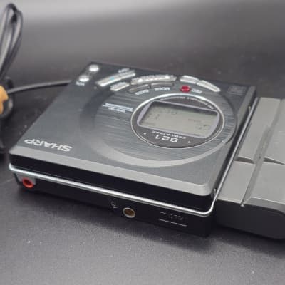 Rare Sharp MiniDisc Player #MD-MT821 BLACK rebuilt with new | Reverb
