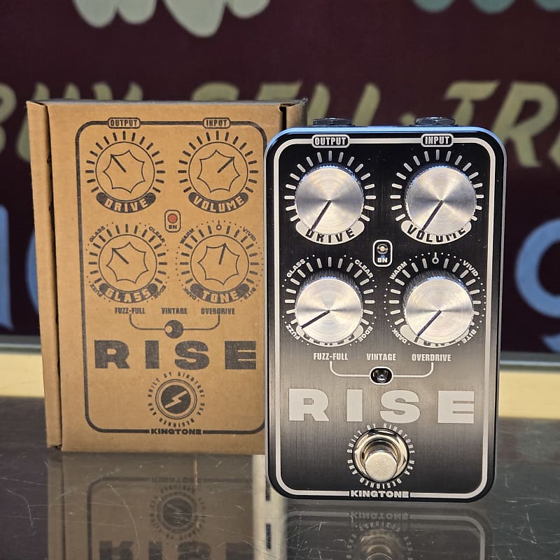 King Tone Guitar Rise V2 with External Dip Switches - Black | Reverb