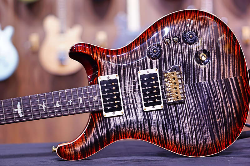 PRS 35th Anniversary Custom 24 - charcoal cherry Burst 10top | Reverb