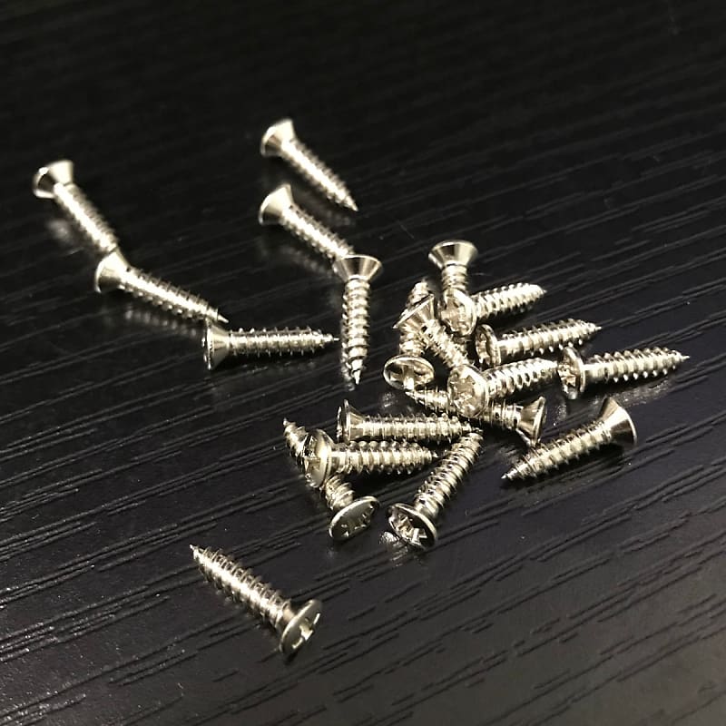 Pickguard Screws Nickel Fender Size Phillips Head 20pc | Reverb