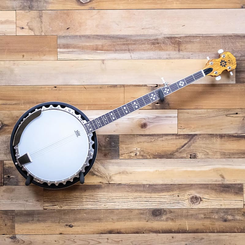 Oscar Schmidt OB5SP Bluegrass 5-String Banjo, Spalted Maple | Reverb