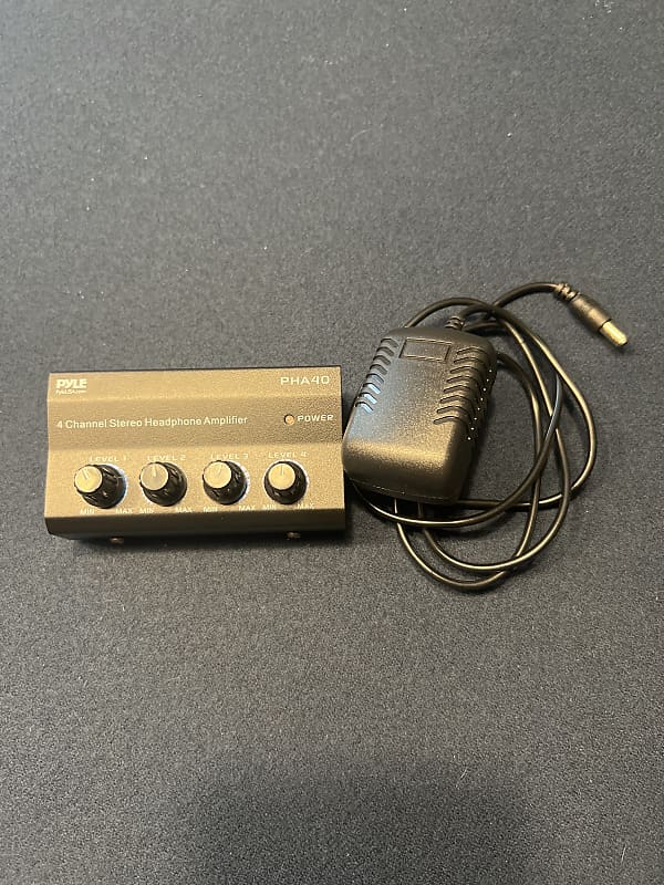 Pyle PHA40 4 Channel Stereo Headphone Amplifier | Reverb