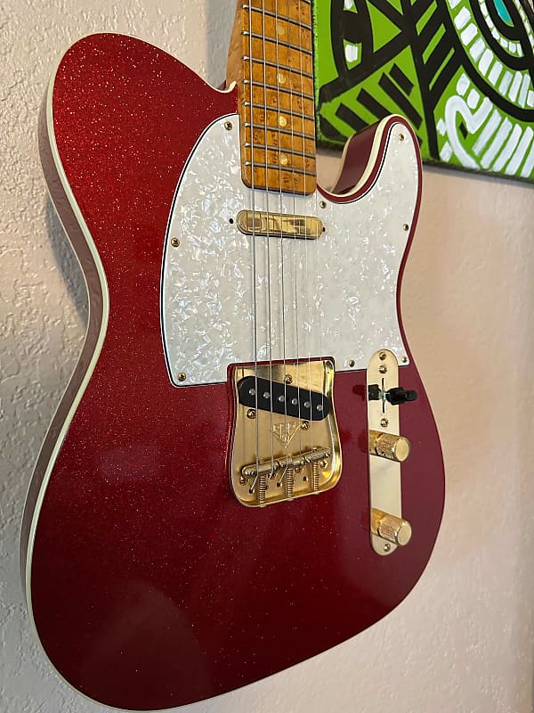 Fender Telecaster Custom shop 2018 - Red Sparkle | Reverb