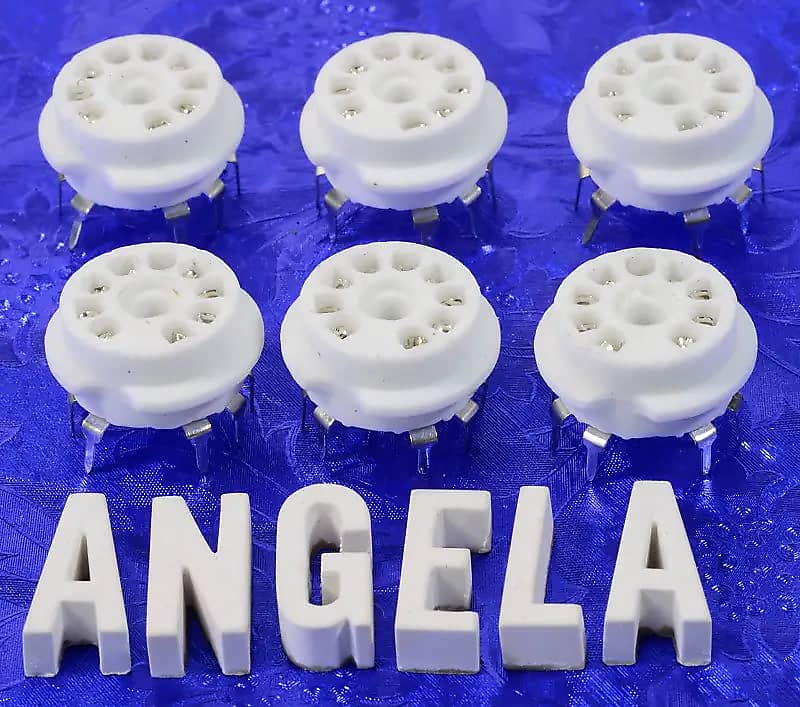 Six 9 Pin PC Mount Ceramic With Nickel Silver Plated Contacts | Reverb