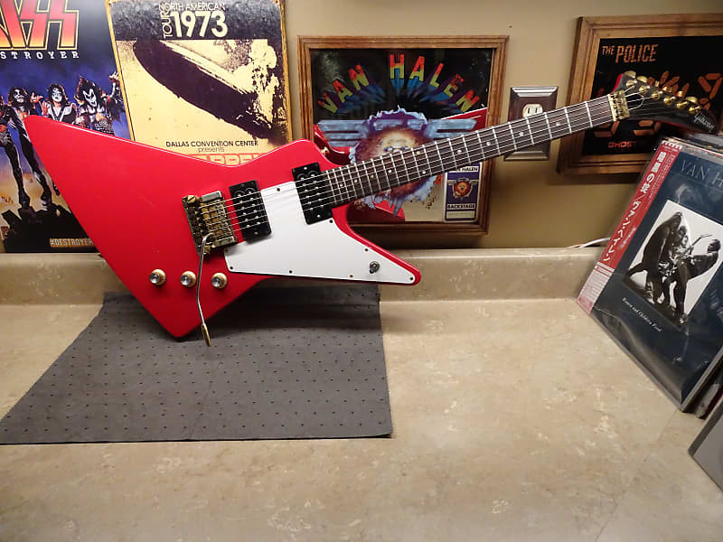 Gibson Explorer 1982 - Cardinal Red- Dirty Fingers | Reverb