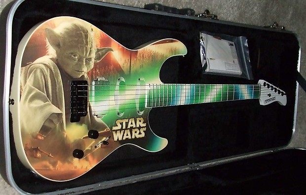 Fernandes Retrorocket Star Wars YODA guitar, Christmas price | Reverb