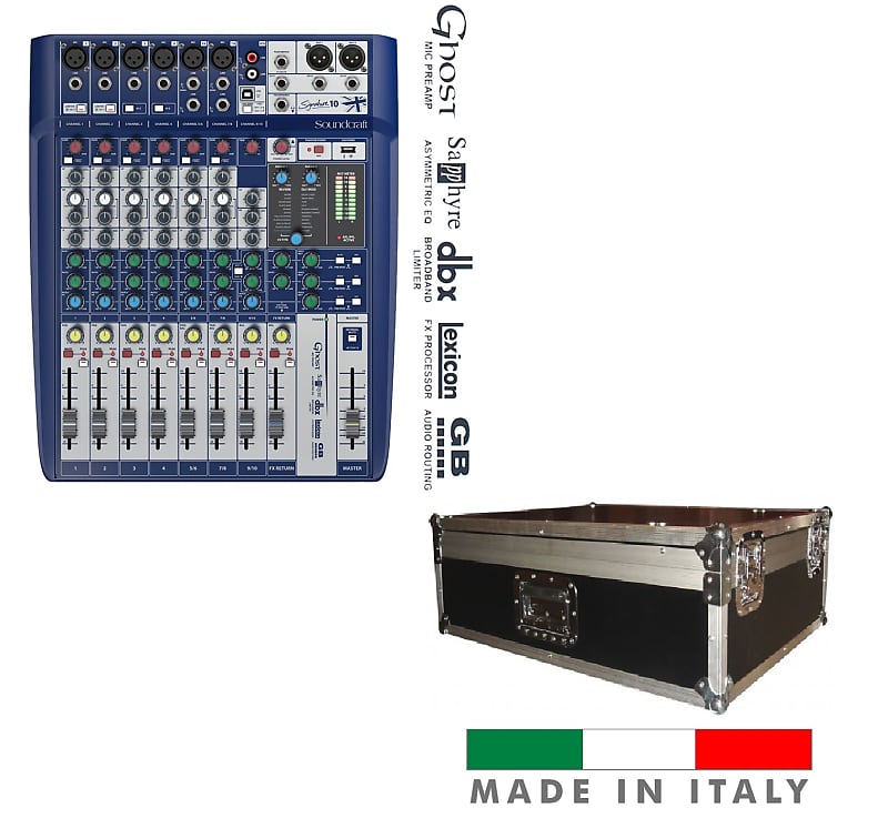 SOUNDCRAFT SIGNATURE 10 MIXER ANALOGICO 10 CANALI CON EFFETTI | Reverb