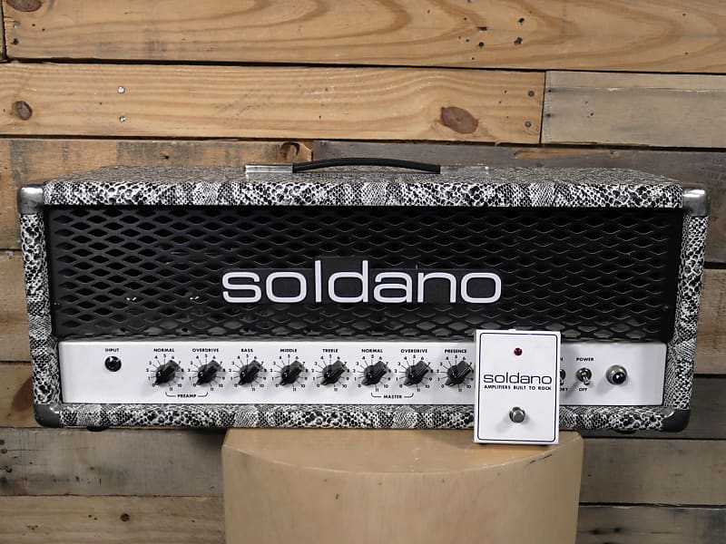 Soldano Hot Rod Plus 50 Snakeskin Amp Head "Excellent | Reverb