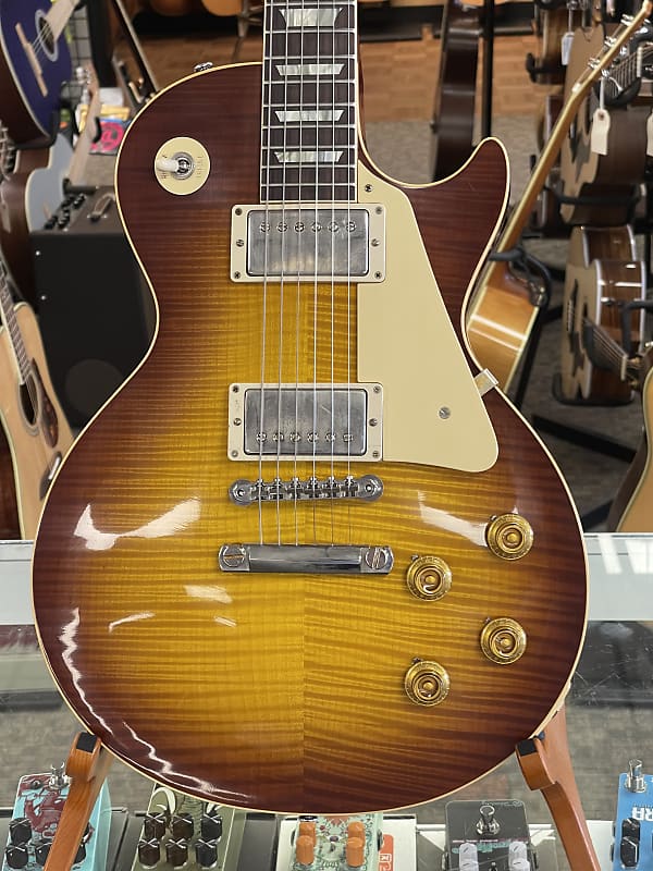 Gibson 1959 Reissue Les Paul 2022 Ice Tea Sunburst | Reverb