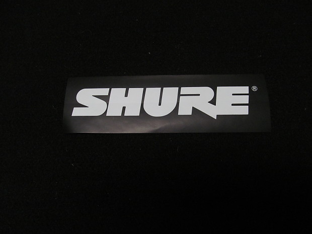 Shure Microphone Sticker 8" | Reverb