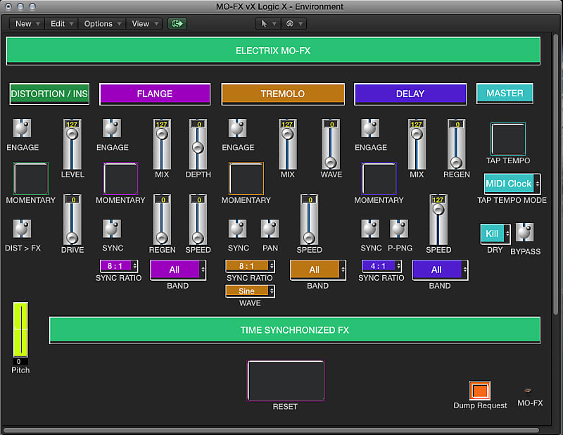 Virtual editor / programmer - Electrix MOFX (MO-FX) - LOGIC | Reverb