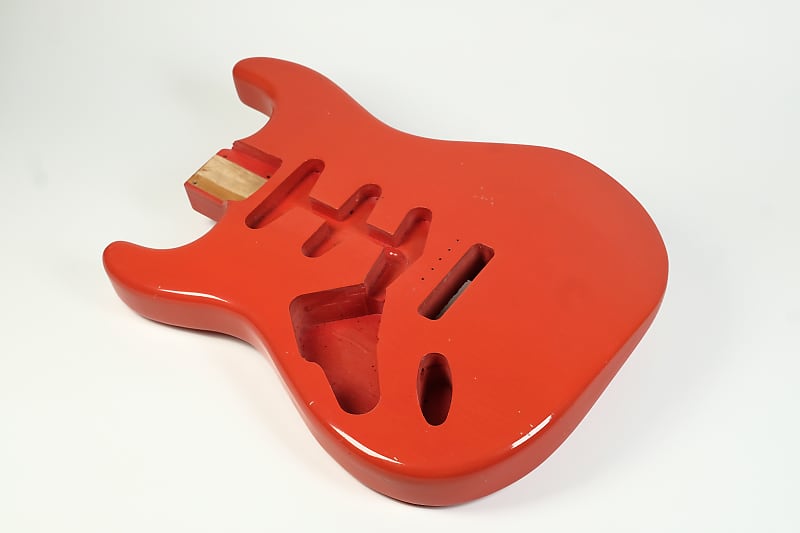 Freakaster Left Handed Stratocaster Relic Body Fiesta Red | Reverb