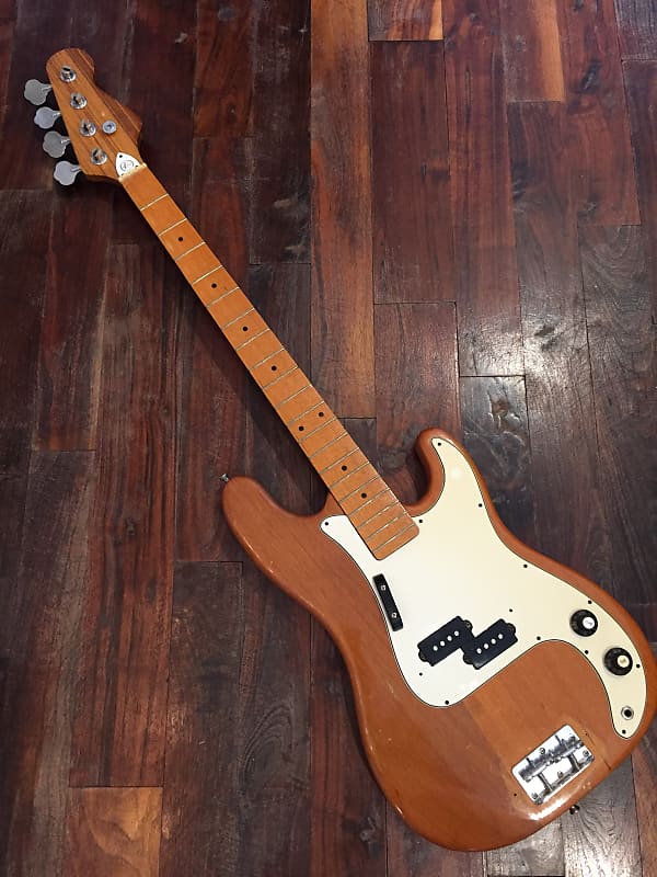 Vintage Kay KB-24 P-Bass Copy in Natural Lacquer Finish - | Reverb