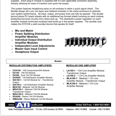 ATI SYS10K Large Venue/Stadium Amplifier | Reverb