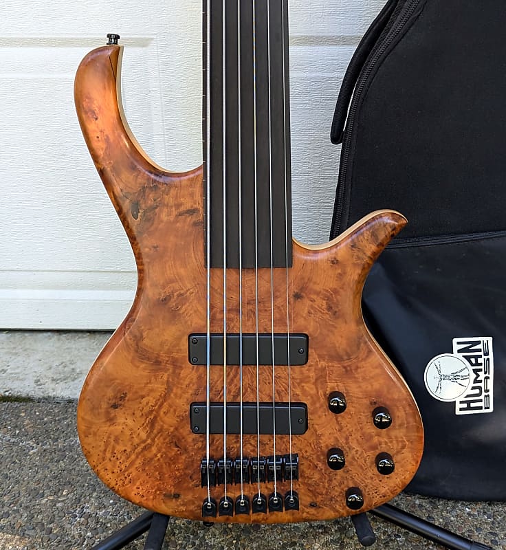 HUMAN BASE Germany Jonas Fretless 6-String Bass - Exhibition | Reverb
