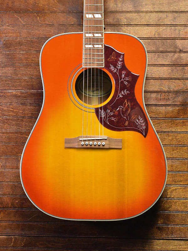 Epiphone Hummingbird Studio Acoustic-Electric Guitar - Faded | Reverb