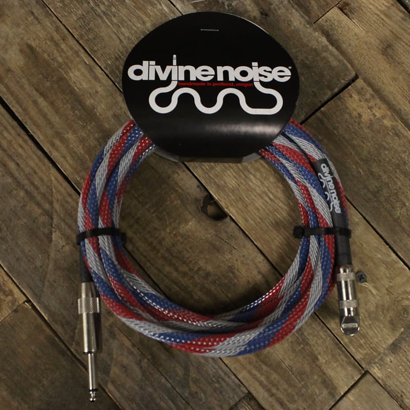 Divine Noise Straight to Right Angle 15ft Instrument Cable - | Reverb