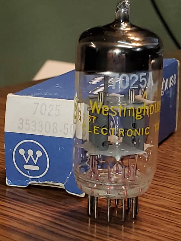 7025/12AX7 RFT "Westinghouse" NOS/NIB MaxiPreamp2/TV7 tested | Reverb
