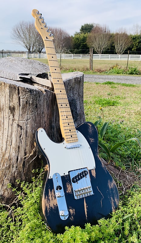Fender Telecaster 2015-2019 Custom distressed | Reverb