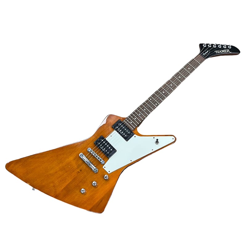 HAMER Standard Explorer Electric Guitar w/Hard Case | Reverb