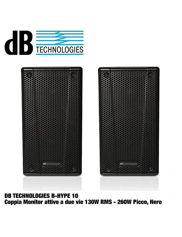 DB Technologies B-Hype 10 Coppia Cassa attiva due vie 130W | Reverb