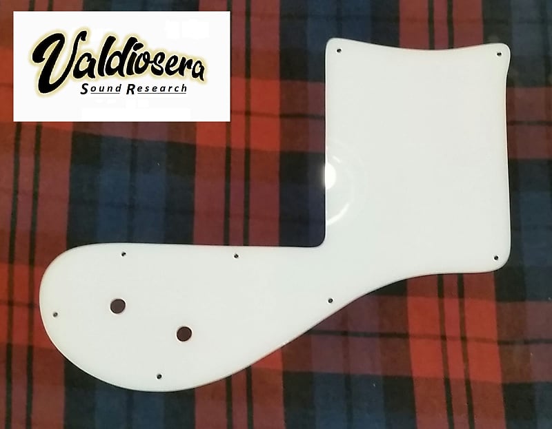 Hand made WHITE plexiglass pickguard to fit on Rickenbacker | Reverb