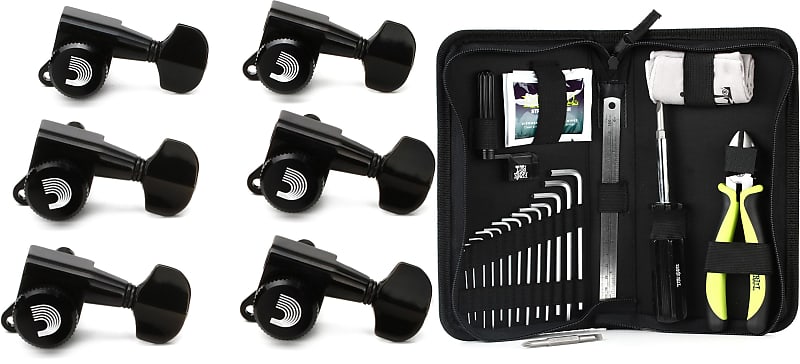 D'Addario Auto-Trim Locking Tuning Machines - 6 In-line - | Reverb