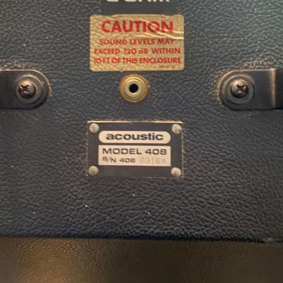 Acoustic Model 408 4x15" Bass Speaker Cabinet | Reverb
