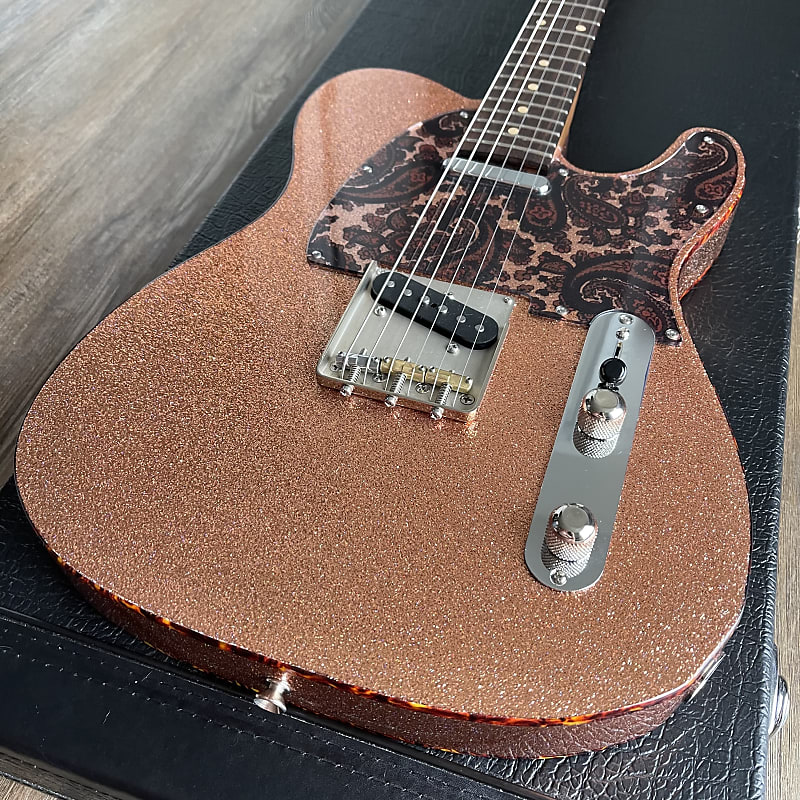 Bill Crook Custom Guitars Telecaster 2020 Copper Sparkle | Reverb