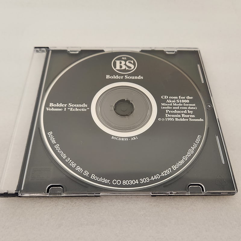 Bolder Sounds Volume 1 "Eclectic" Sample CD-ROM for Akai | Reverb