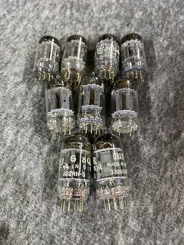 GE RCA Tung Sol 12ax7 long plates | Reverb