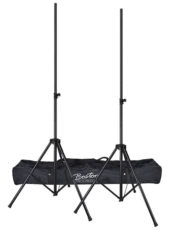 Boston LS-100-BKB one pair of lighting stands with bag | Reverb