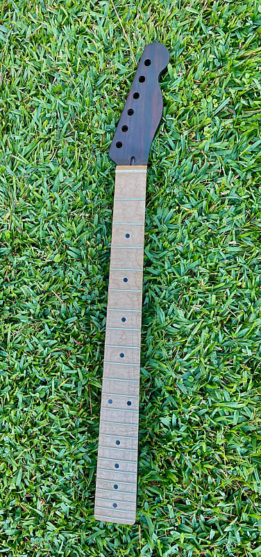 Tele Replacement neck, Maple over rosewood, custom made | Reverb