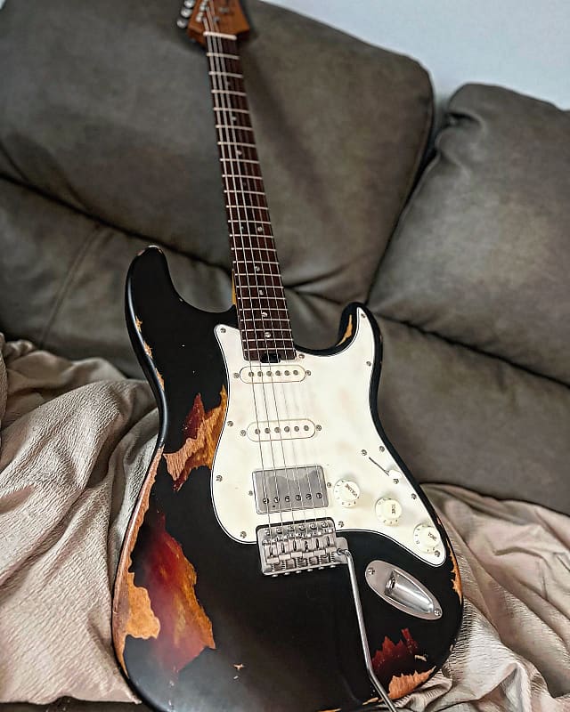 Firefly Strat 2020’s - Matte black relic | Reverb