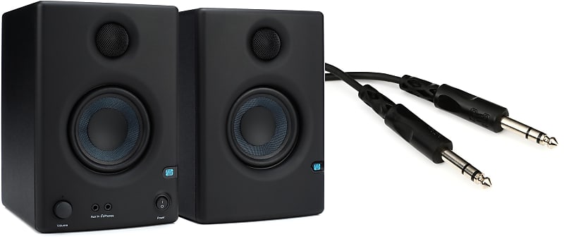 PreSonus Eris E3.5 3.5-inch Powered Studio Monitors Bundle | Reverb