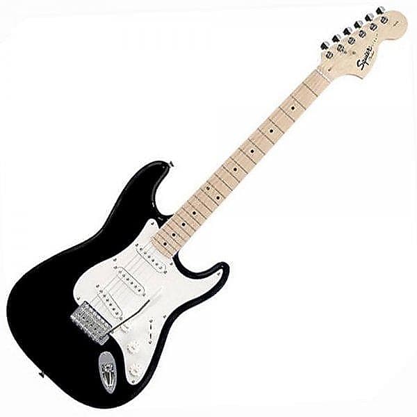 Squier Affinity Stratocaster Electric Guitar - Black - Maple | Reverb