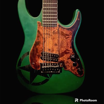 Outlaw Guitar Company 7 String Strat 2023 - Hunter Green | Reverb