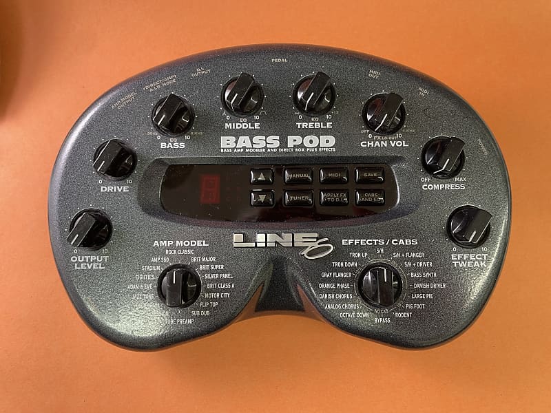 Line 6 Bass POD Multi-Effect and Amp Modeler 2000s - Black | Reverb UK